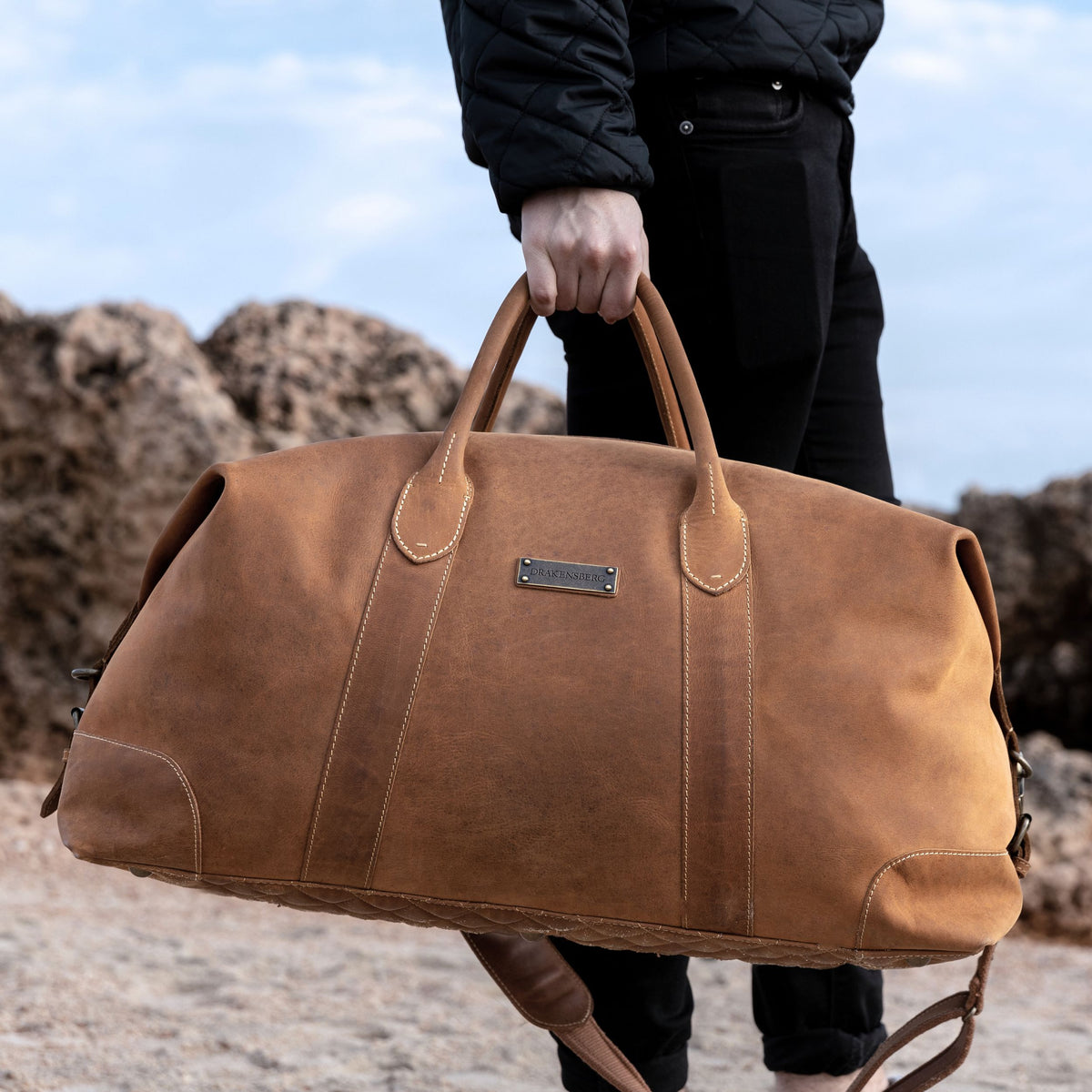 Premium Leder Weekender von DRAKENSBERG - echte Meisterwerke